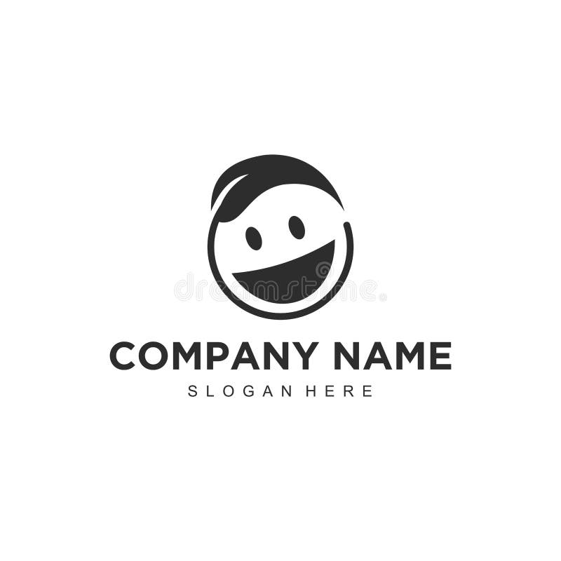Simple and Minimalist Smile Logo Design Vector Stock Illustration ...