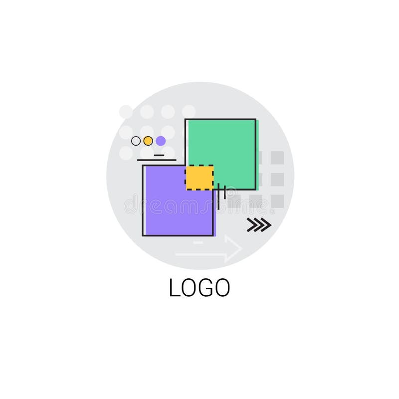 Logo Application Design Graphic Development Icon Stock Vector ...