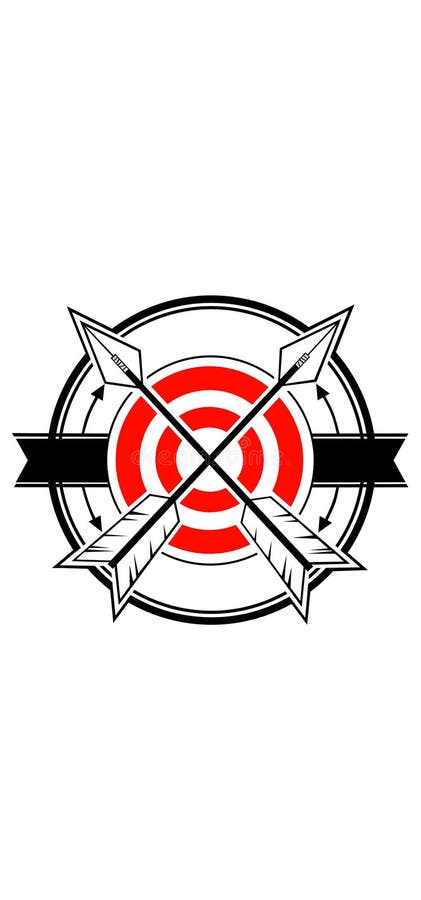 Logo Archery stock illustration. Illustration of beground - 262238671