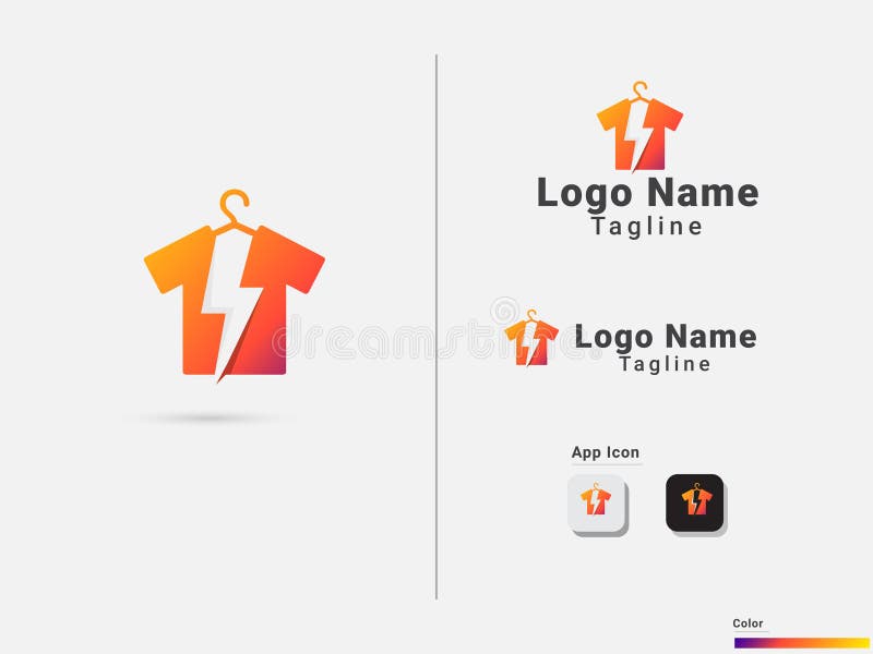 Flash T Shirt Logo Deisgn. Power Clothing. Business. Clothing Logo with ...