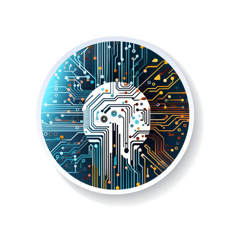 The Logo of the Artificial Intelligence App Stock Illustration ...