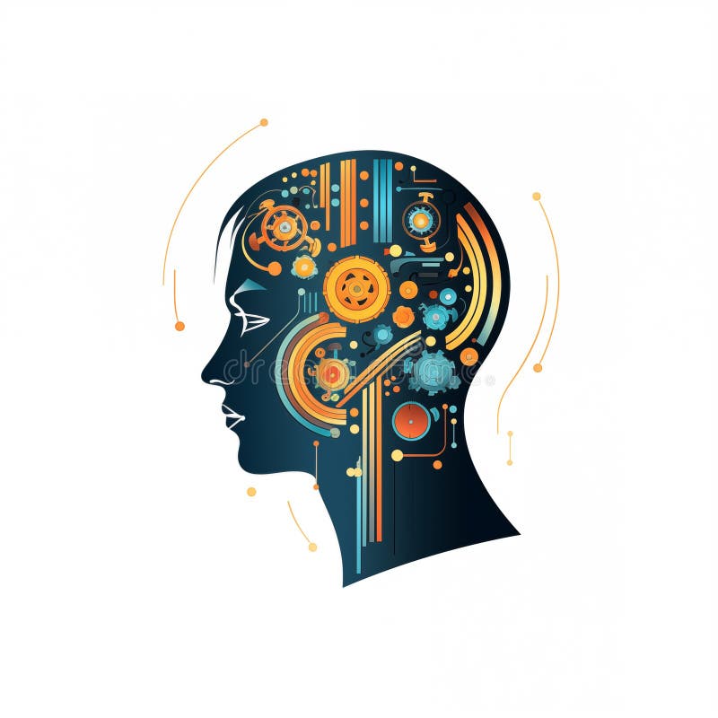 The Logo of the Artificial Intelligence App Stock Illustration ...