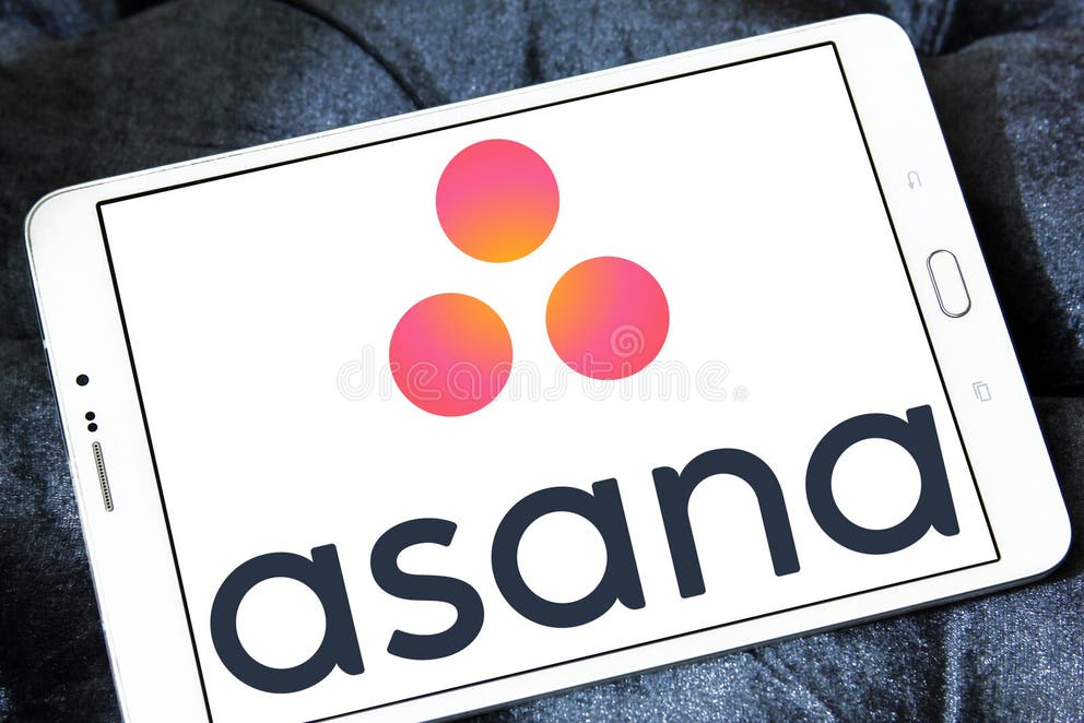 Asana software logo editorial stock image. Image of brand - 102387514
