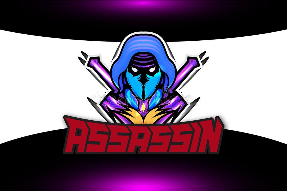 Logo assassin gaming illustration de vecteur. Illustration du tête ...