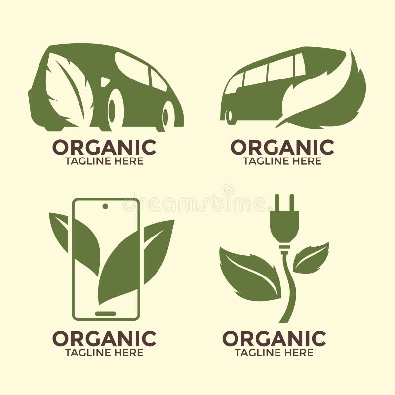 Set of Emblem and Label for Organic Products Stock Vector ...