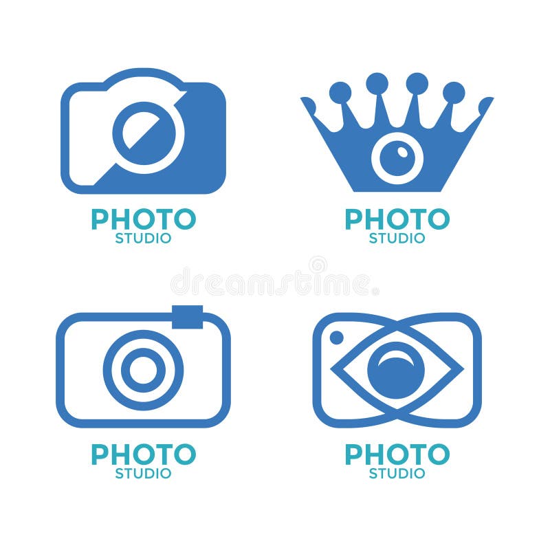 Photography Camera Logo Vector Badges and Labels Set Design Stock ...