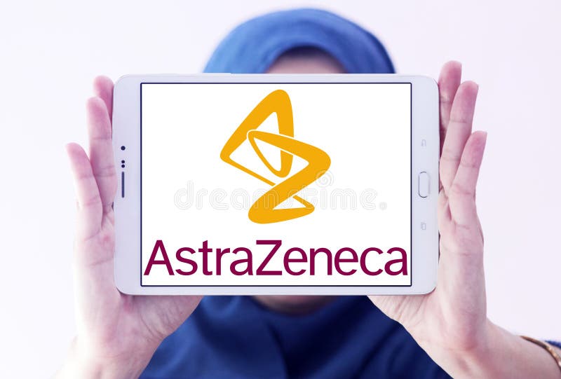 Logo AstraZeneca-pharmazeutischen Unternehmens Redaktionelles Stockfoto ...