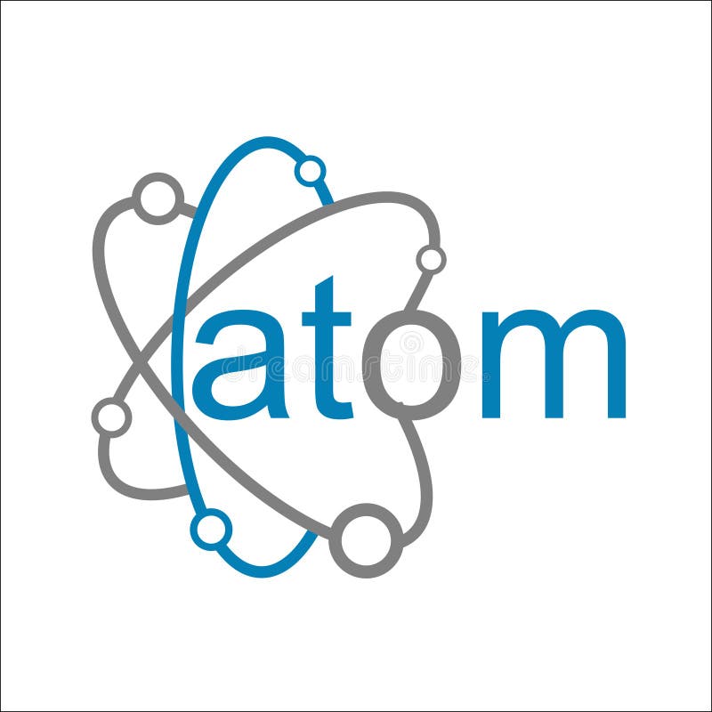Logo atome illustration de vecteur. Illustration du molécule - 225270336