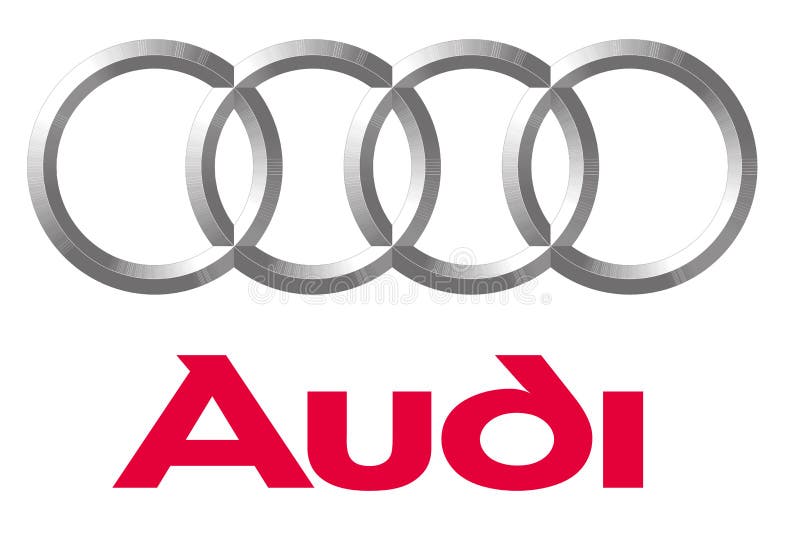 Logo Audi fotografía editorial. Ilustración de vector - 124368762