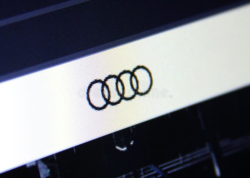 Audi logo editorial image. Image of technology, company - 298570740