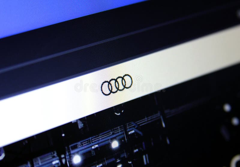 Audi logo editorial photography. Image of racing, telephone - 298457542
