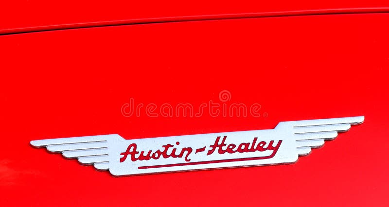 Logo Austin-Healey editorial photo. Image of chrome, vintage - 18582826