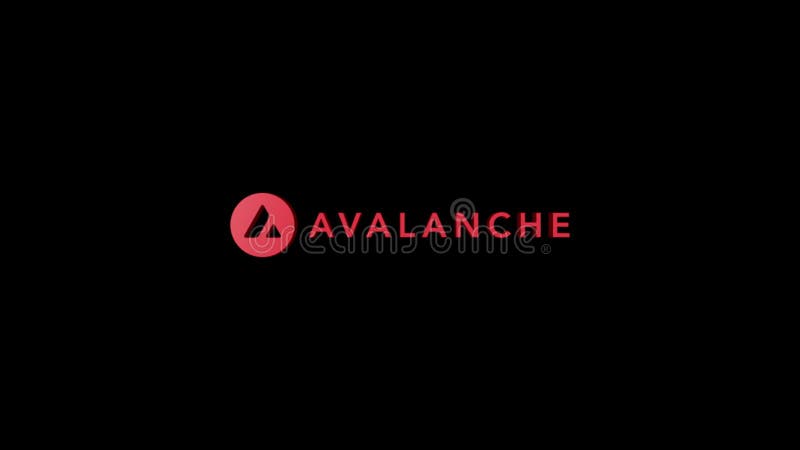 Logo Avalanche Cryptocurrency Animated Stock Footage - Video of logo, currency: 344009812