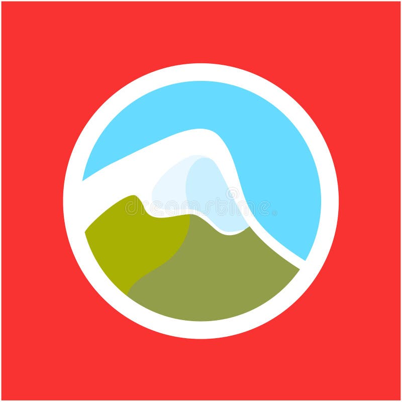 Logo des montagnes d'Alpes illustration de vecteur. Illustration du ...