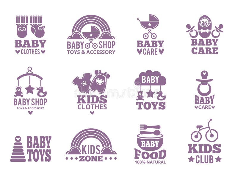 Logo for babies stock vector. Illustration of label - 108940934