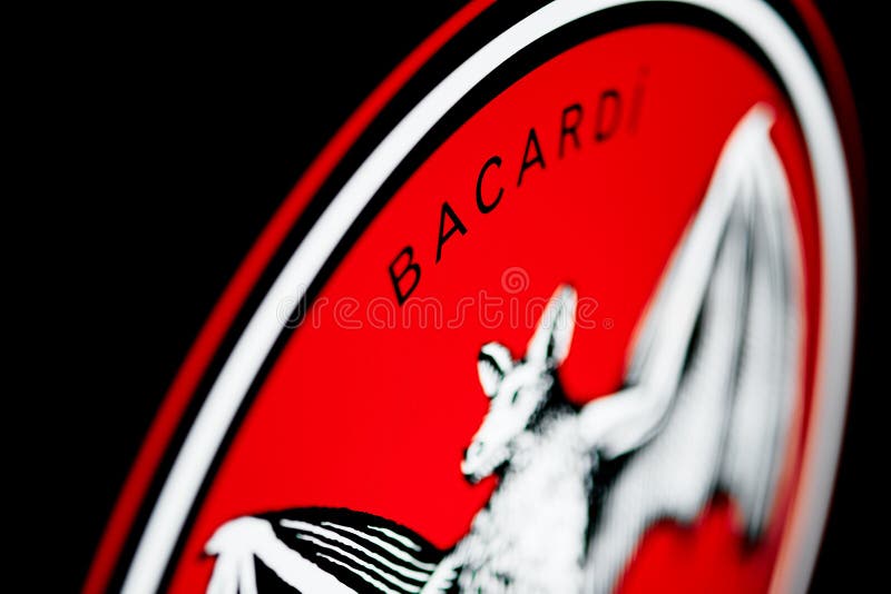 Logo of `BACARDI` editorial image. Image of brend, electronic - 106981965
