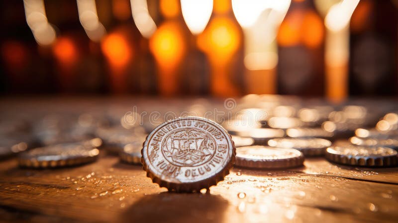 Logo beer cap stock illustration. Illustration of brewery - 339941779