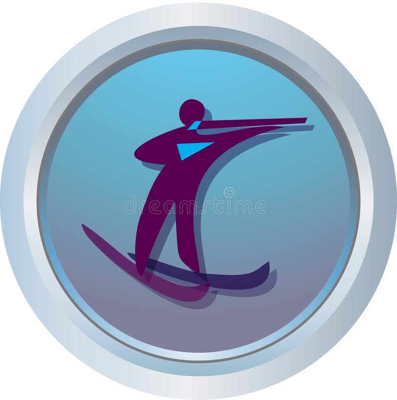Logo of Biathlon stock illustration. Illustration of biathlon - 481760