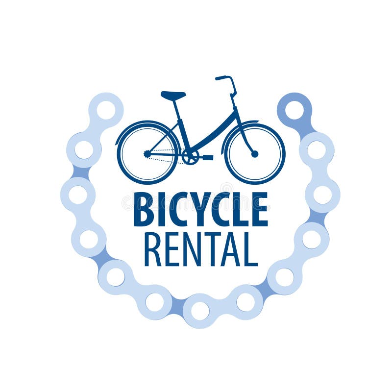 Logo for Bicycle Rental. Vector Illustration on White Background Stock ...
