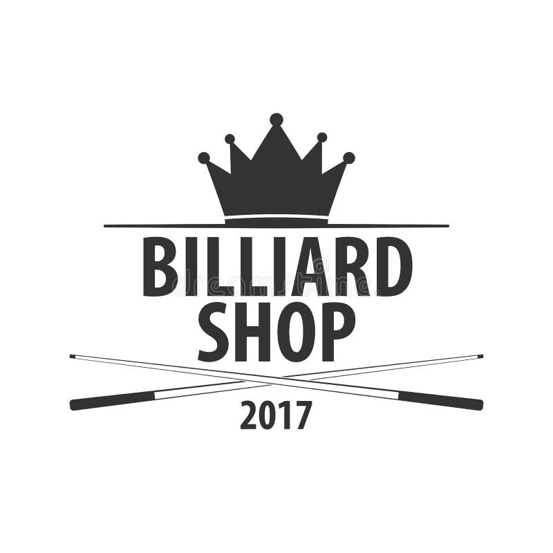 Logo for Billiard School, Club or Shop. Vector Illustration. Stock ...