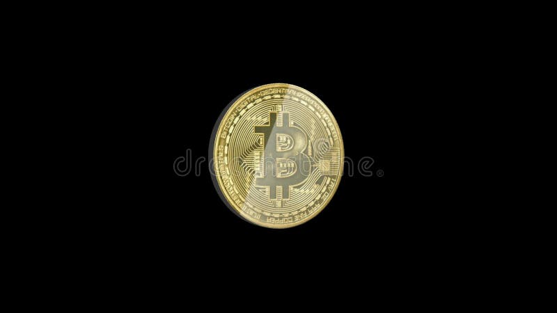 Logo Bitcoin Cryptocurrency Animated Stock Video - Video of network ...