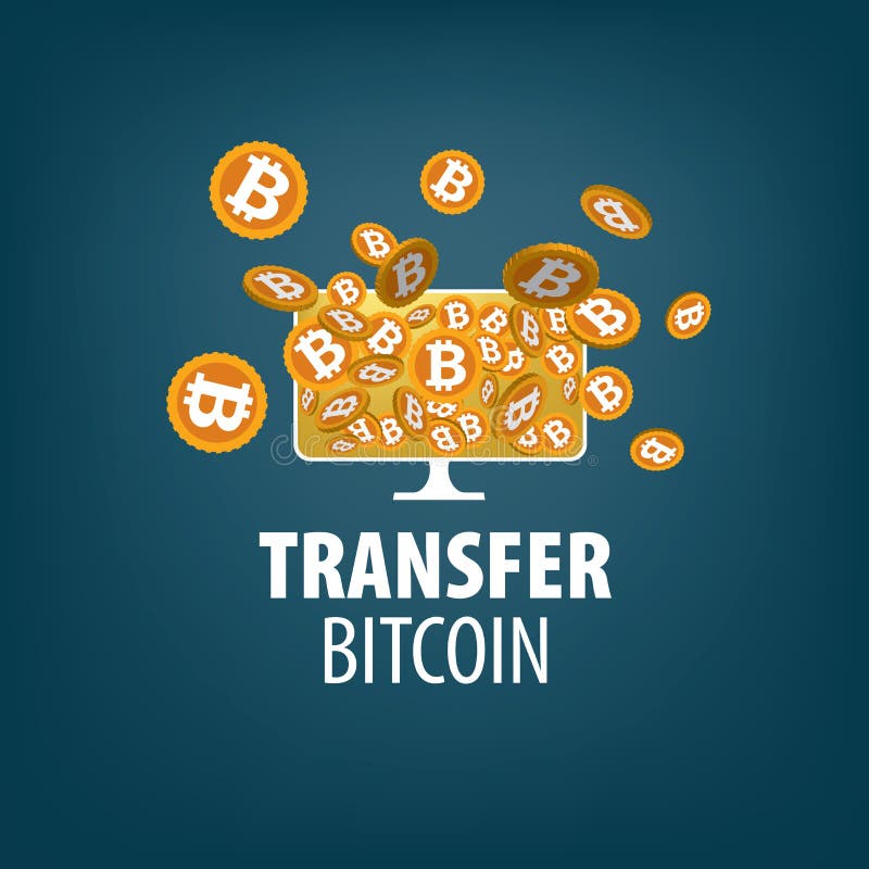 Logo Bitcoin Money Transfer Stock Vector - Illustration of exchange ...