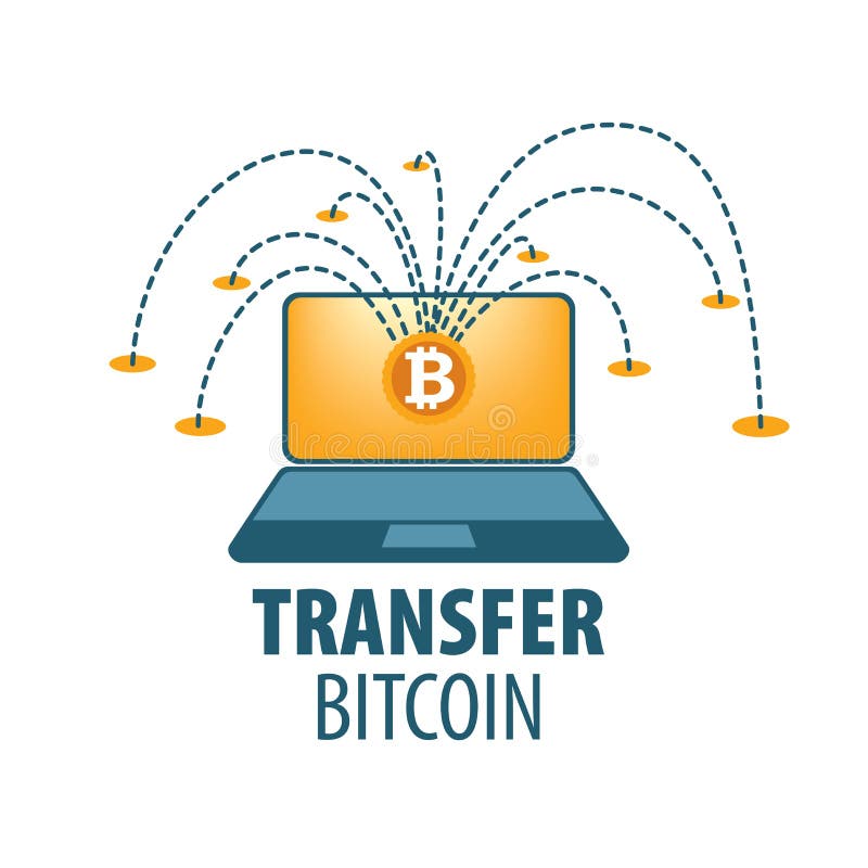 Logo Bitcoin Money Transfer Stock Vector - Illustration of dollar, coin ...
