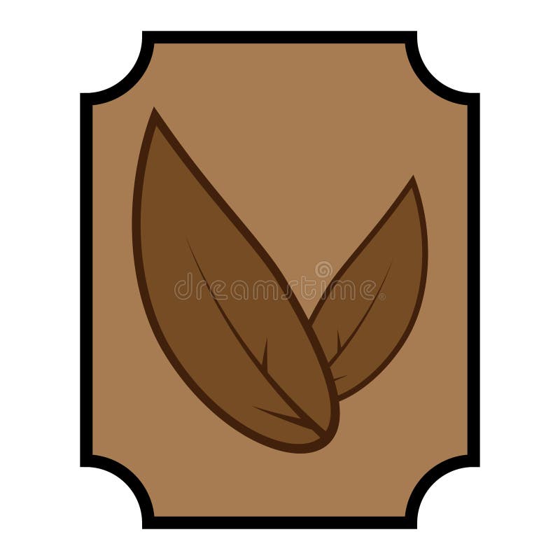 Tea Leaves Icon. Logo Black Tea Leaves Stock Vector - Illustration of ...