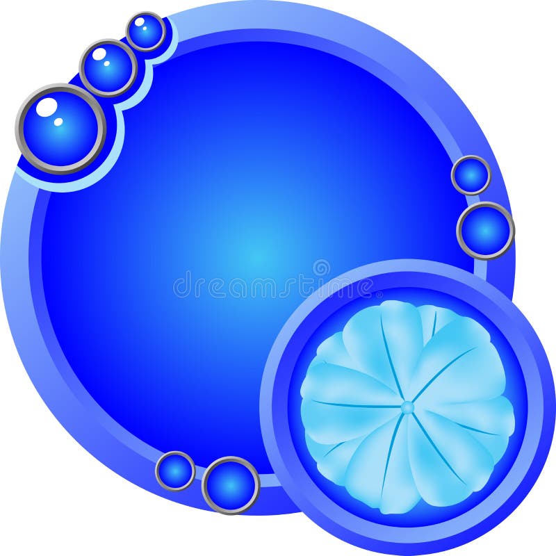 Logo bleu illustration de vecteur. Illustration du cercle - 6627608