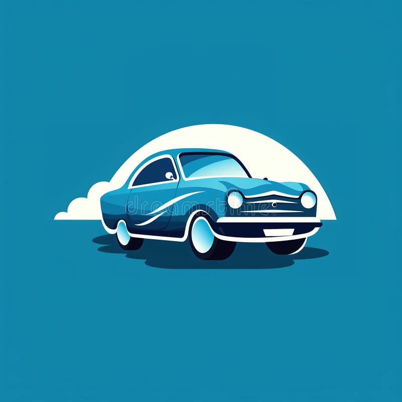 Logo of Blue Car, Machine. Generative AI Stock Illustration ...