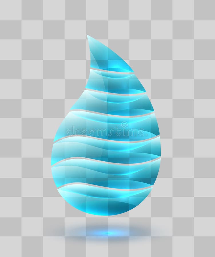 Logo Blue Water Drop. Template Stock Vector - Illustration of filter ...