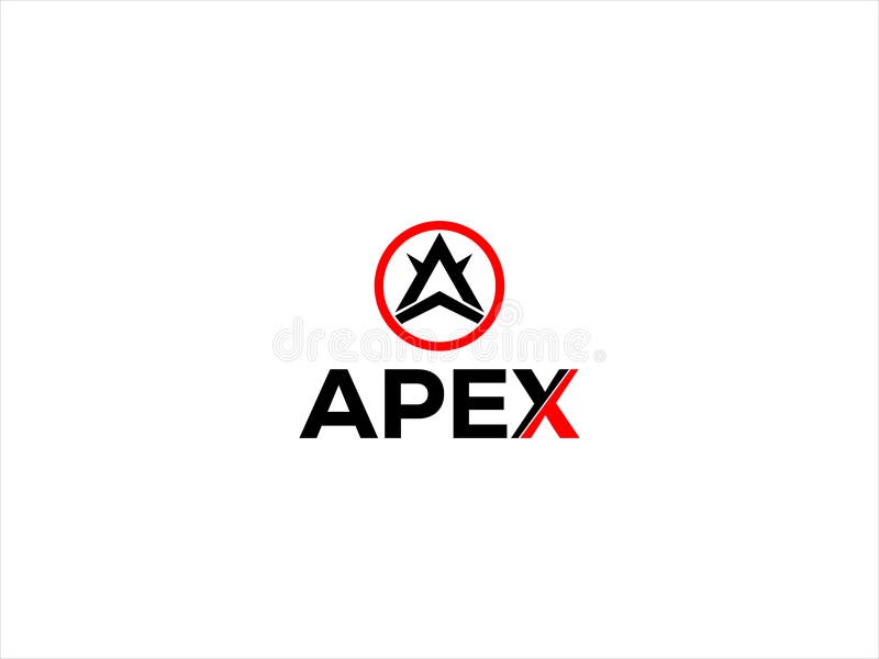 Apex logo design vector stock illustration. Illustration of horizontal ...
