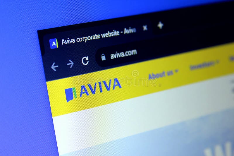 Aviva Insurance Company Logo Editorial Stock Photo - Image of ...