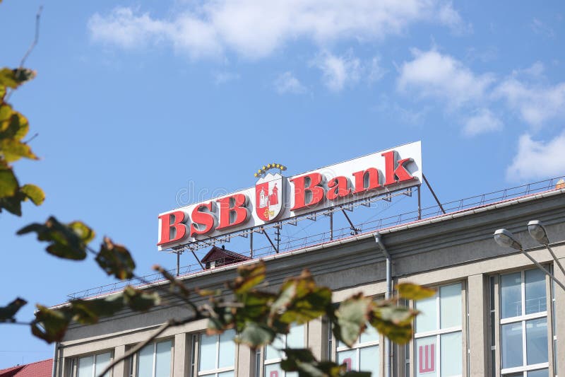 Logo of BSB Bank. on the Roof of the Building Editorial Stock Image ...