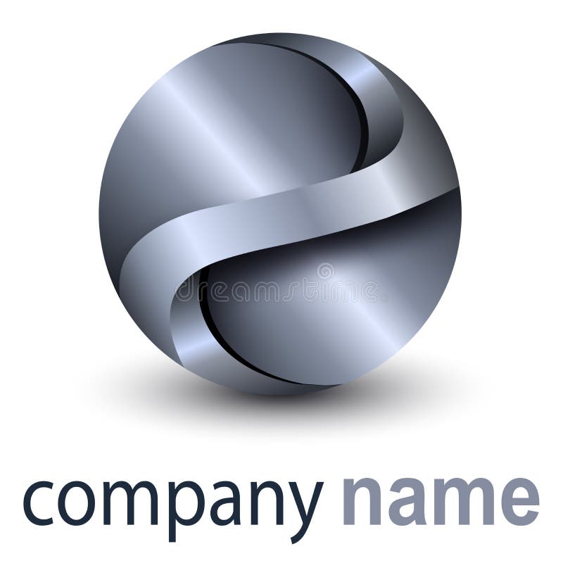 Logo 3D sphere stock vector. Illustration of company - 13810769