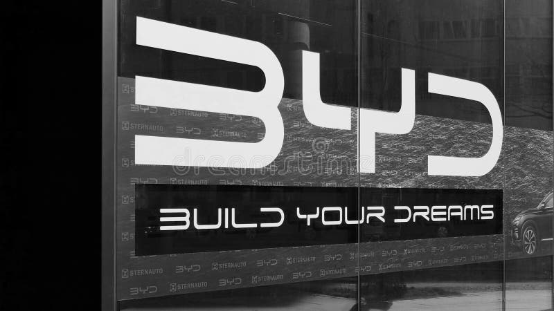 Logo of BYD Auto at a BYD Store in Berlin, Germany Editorial Image ...