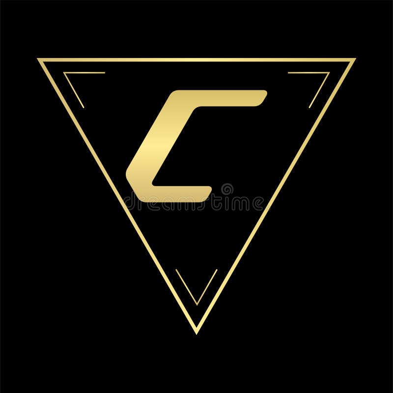 Logo C Company Gold Letter Logo Design with Simple Style Stock Vector ...