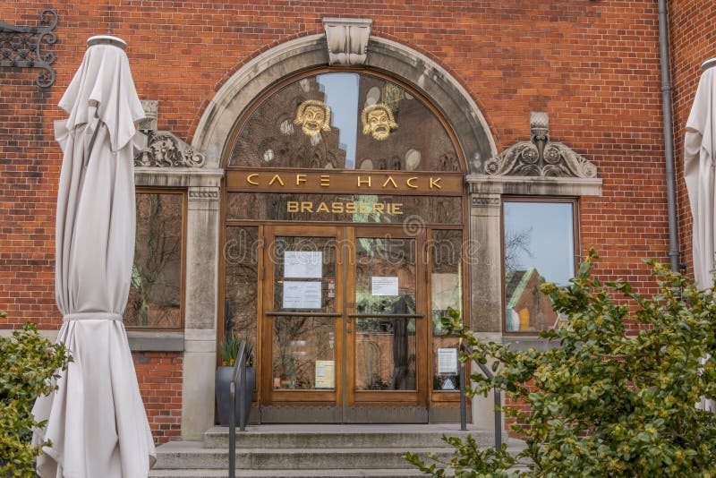 The Logo of the Cafe Hack Building in Aarhus Editorial Stock Image ...