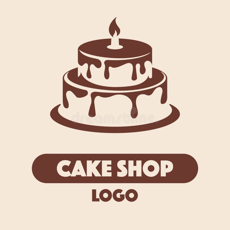 Cake Shop Letter a Logo Template Stock Vector - Illustration of ...