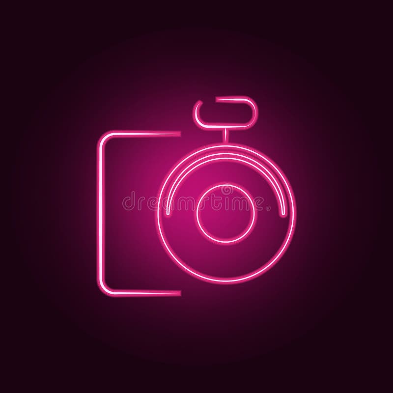 Logo Camera Icon. Elements of Photo in Neon Style Icons Stock ...