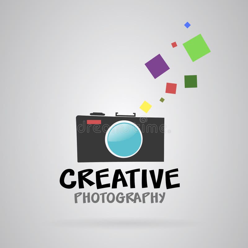 Camera Photography Shoot Logo Design Concept Template Stock Vector ...