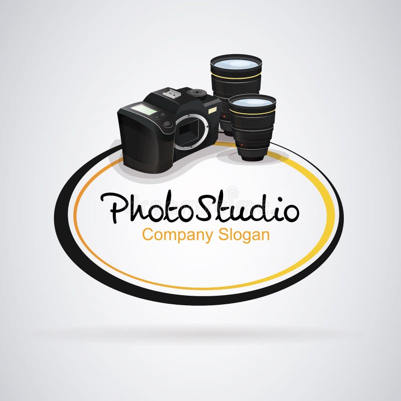 Camera Photography Shoot Logo Design Concept Template Stock Vector ...