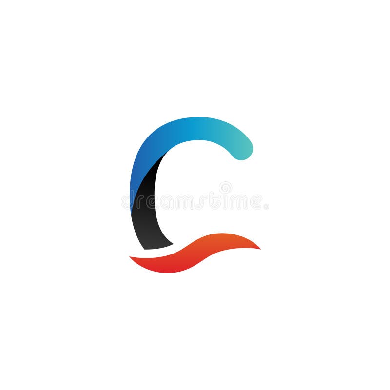 Wavy Alphabet Logo Graphic Template Vector Stock Vector - Illustration ...