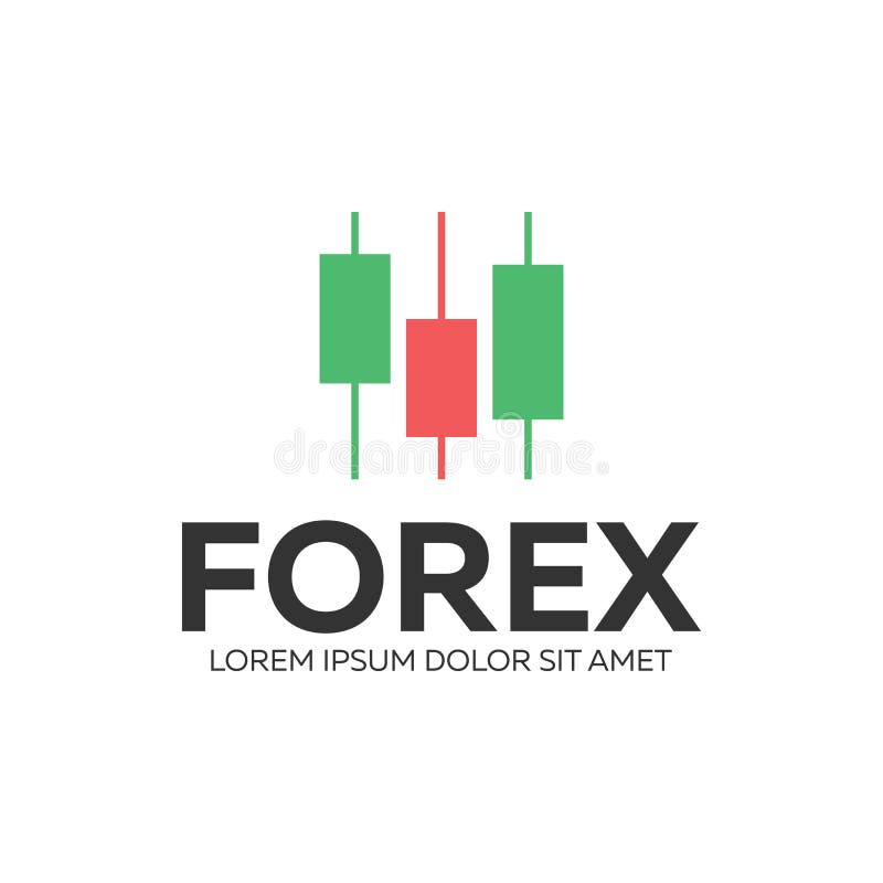 Logo Candlestick Trading Chart Analyzing in Forex Stock Market ...
