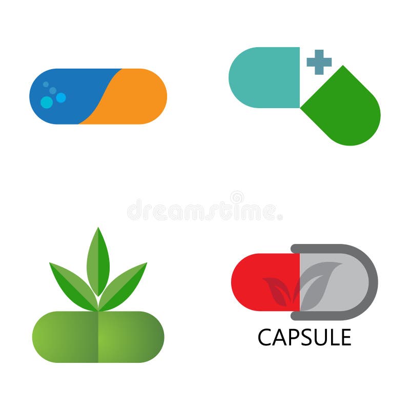 Logo capsule stock illustratie. Illustration of pictogram - 260564240