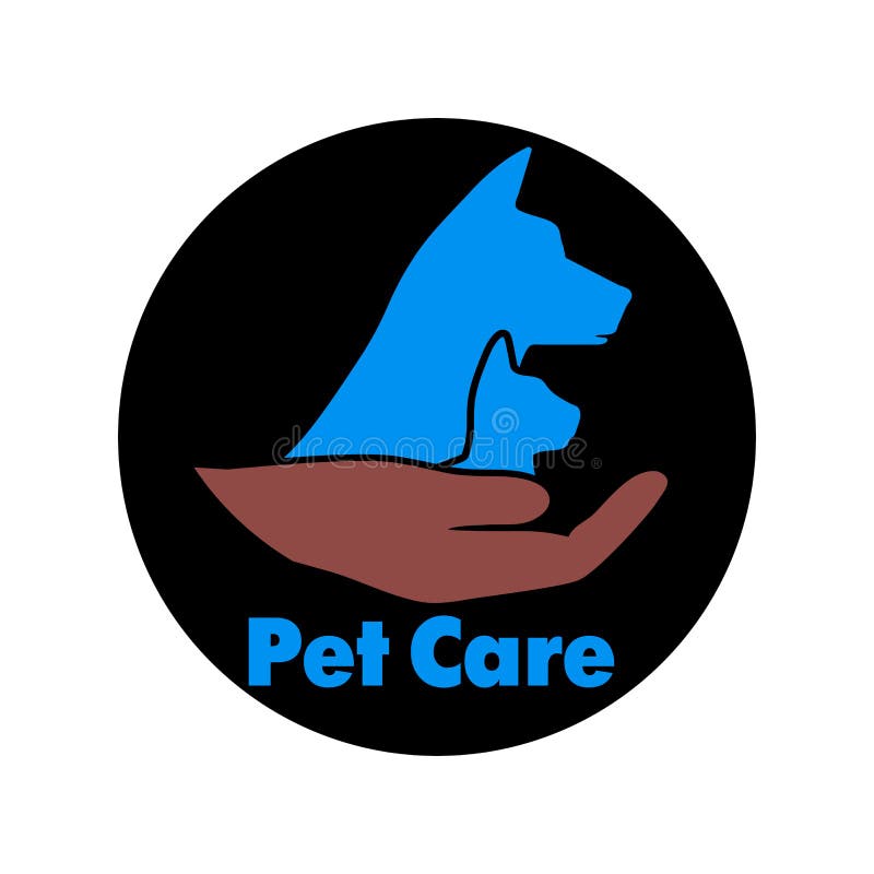 Logo Care of Animals, Symbol of Protection of Vagrant Animals. Stock ...