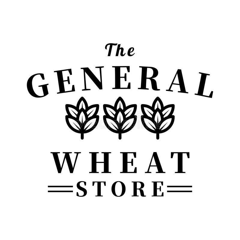 Logo Wheat Store stock vector. Illustration of poster - 271965875