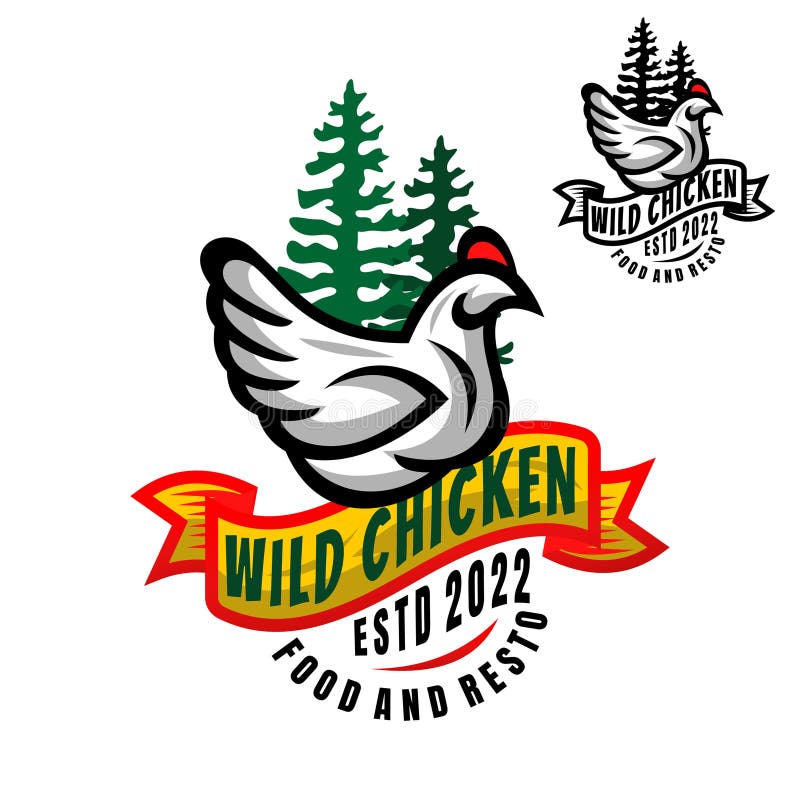 Logo Wild Chicken stock vector. Illustration of poster - 271966035