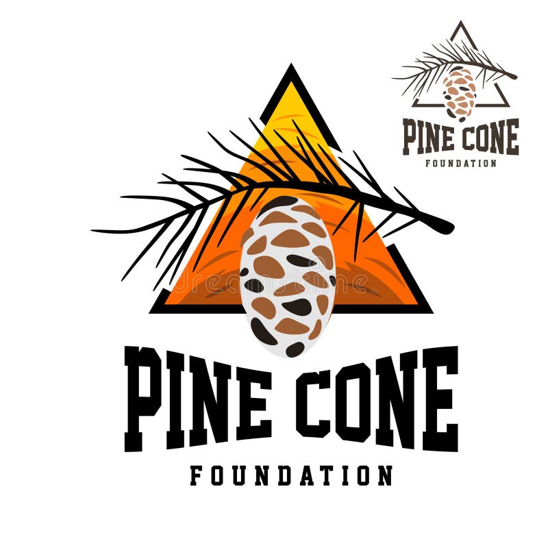 Logo Pine Cone stock vector. Illustration of banner - 271968241
