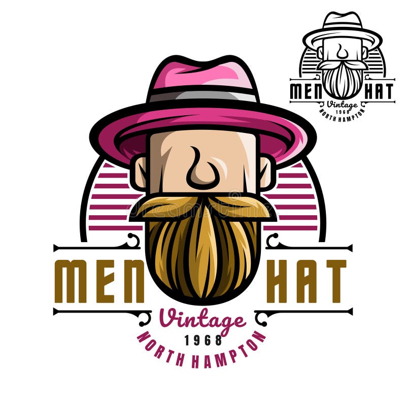 Logo Men Hat Vector stock vector. Illustration of natural - 271968462